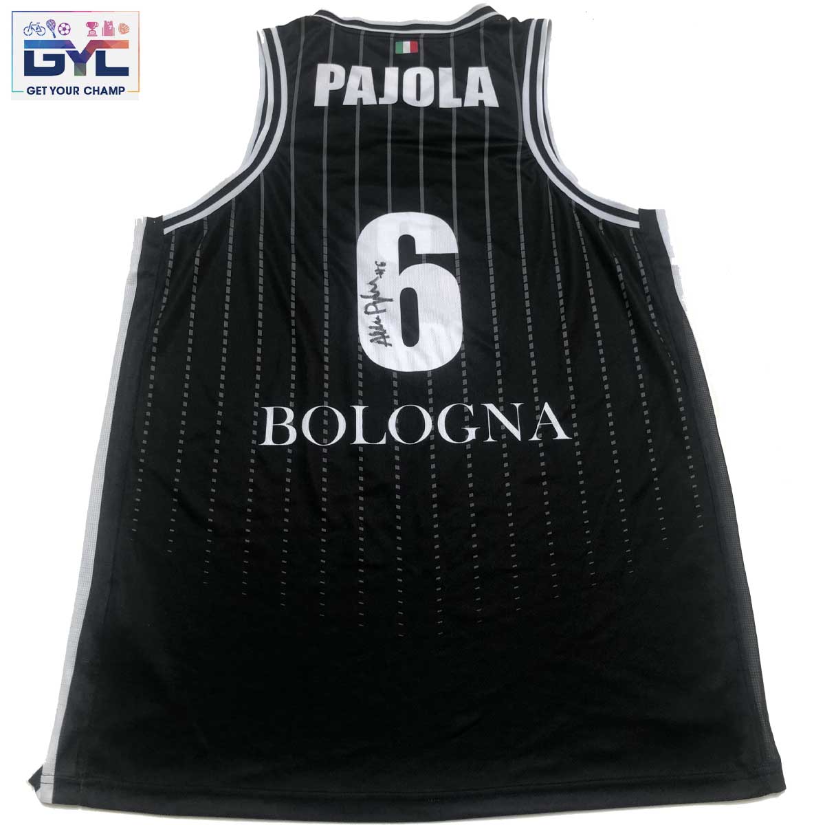 Alessandro Pajola – canotta ufficiale gara Virtus Bologna autografata ...